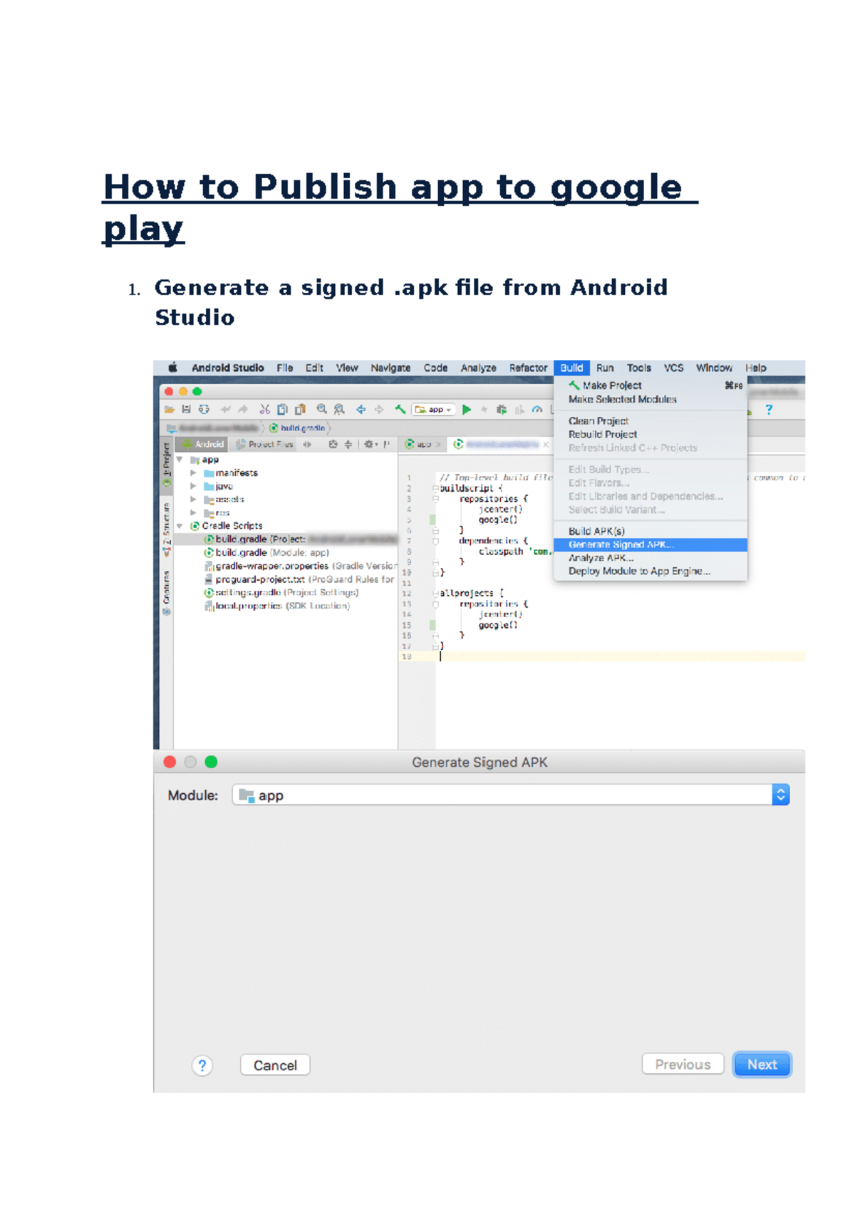 Publishing an Android App (CSE 210) - Week 12 Guide and Steps - Studocu
