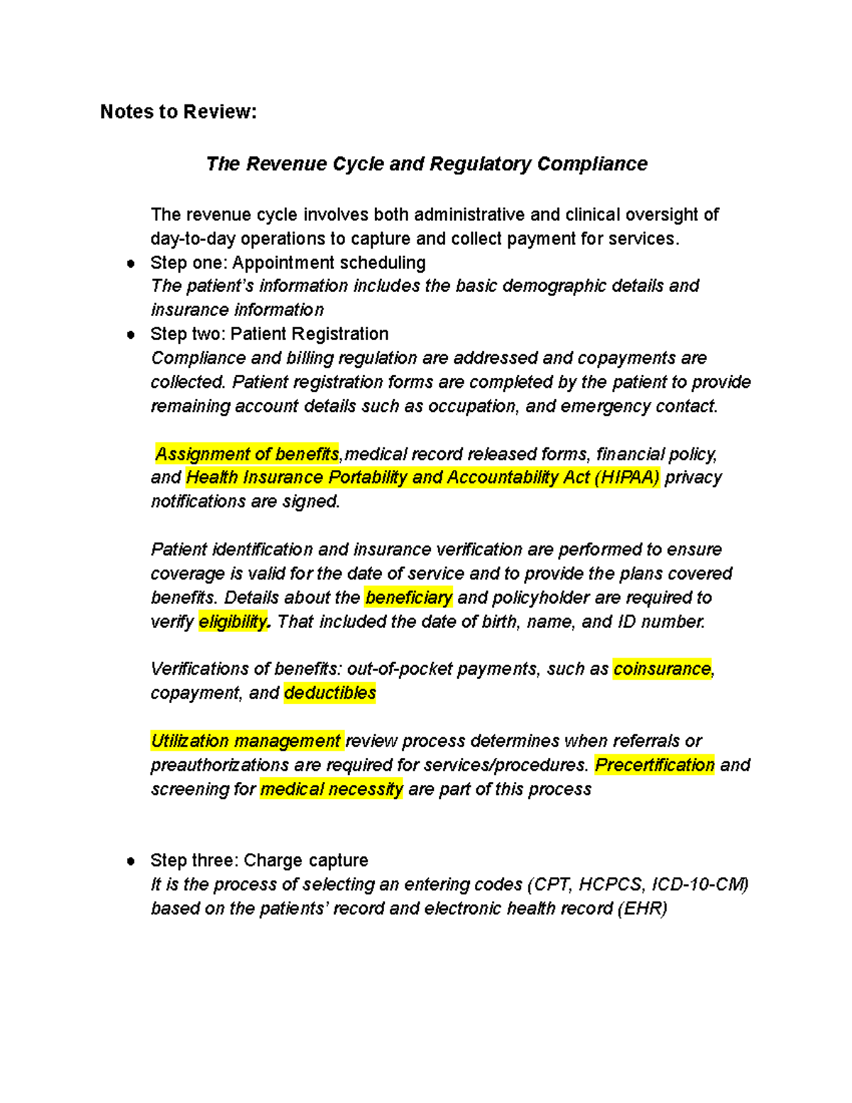 Revenue Cycle Management & Compliance: Key Concepts and Guidelines ...