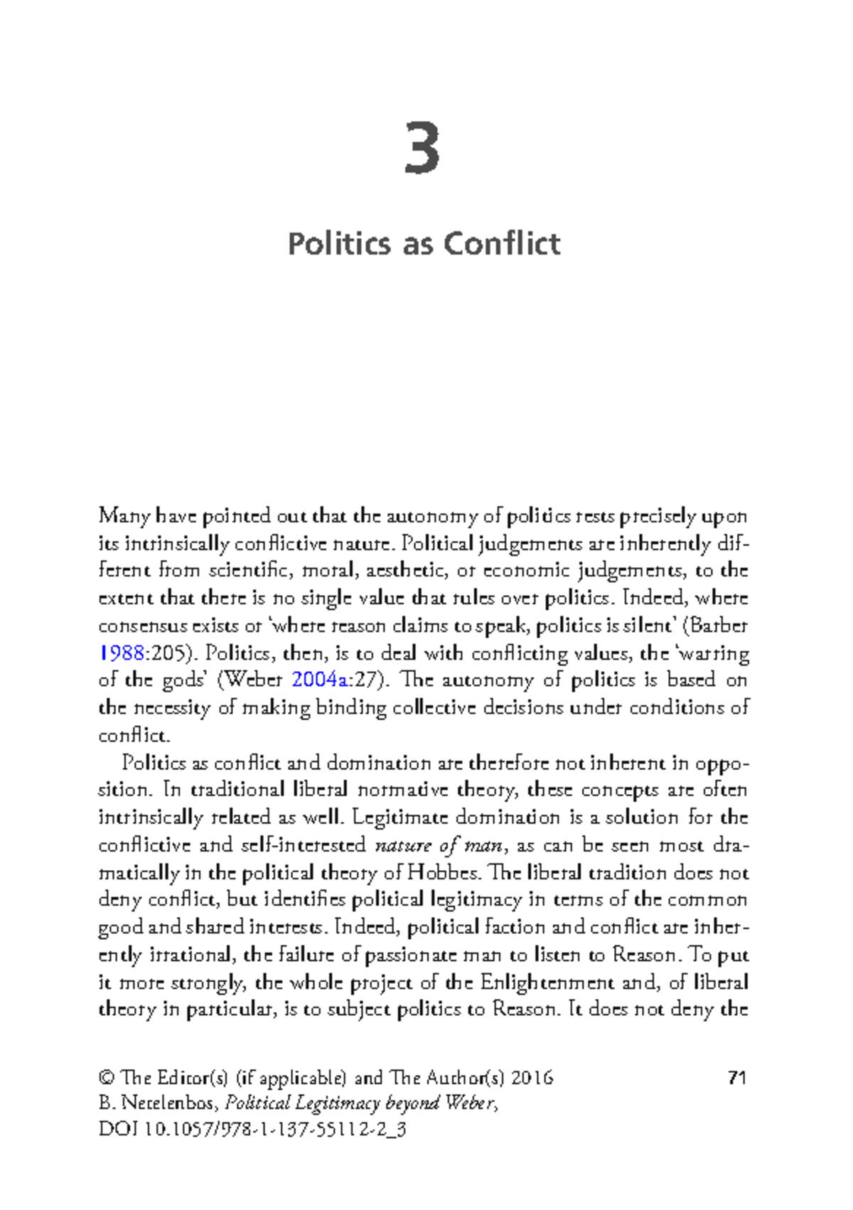 POL 301: Politics as Conflict - Analyzing Political Legitimacy - Studocu