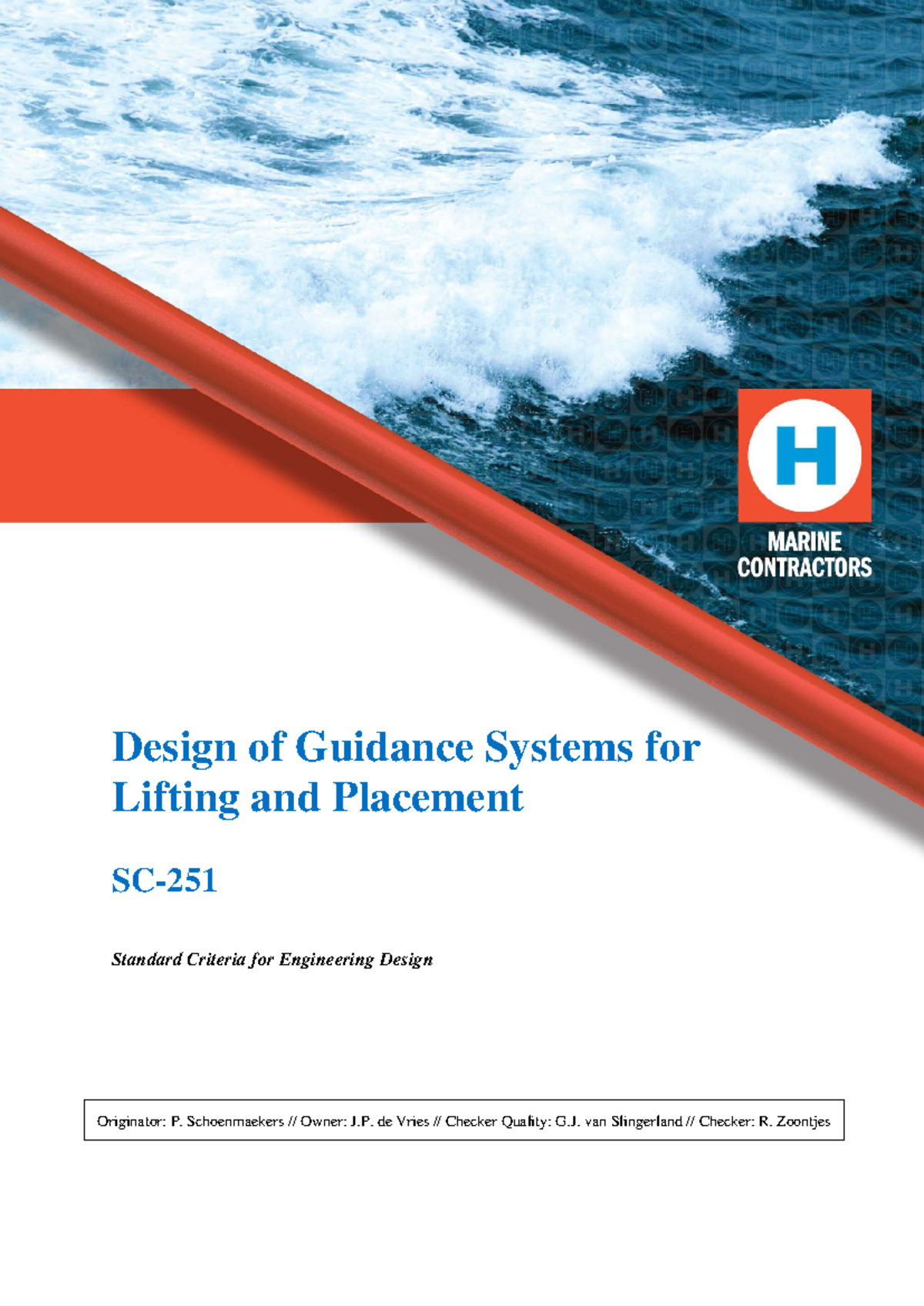 SC-251: Design Criteria for Guidance Systems in Lifting Operations ...