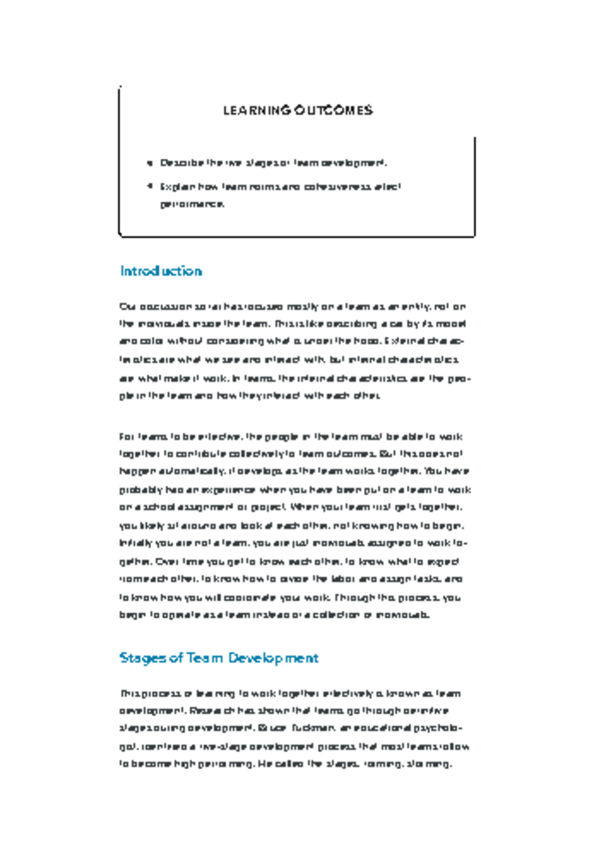 The Five Stages of Team Development Principles of Management Tuckman ...