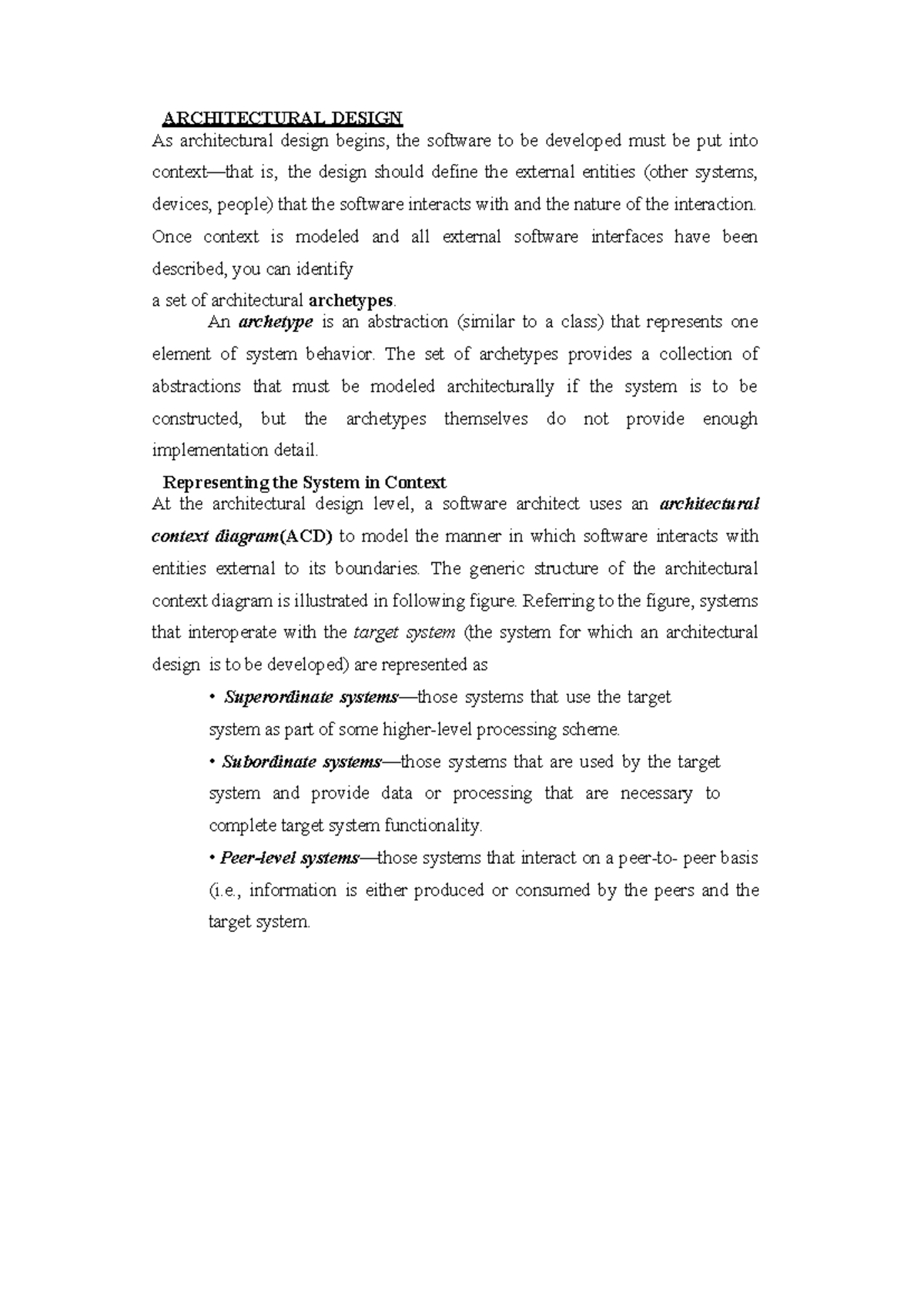 Architectural Design 1 - Key Concepts & Notes on Design Methods - Studocu