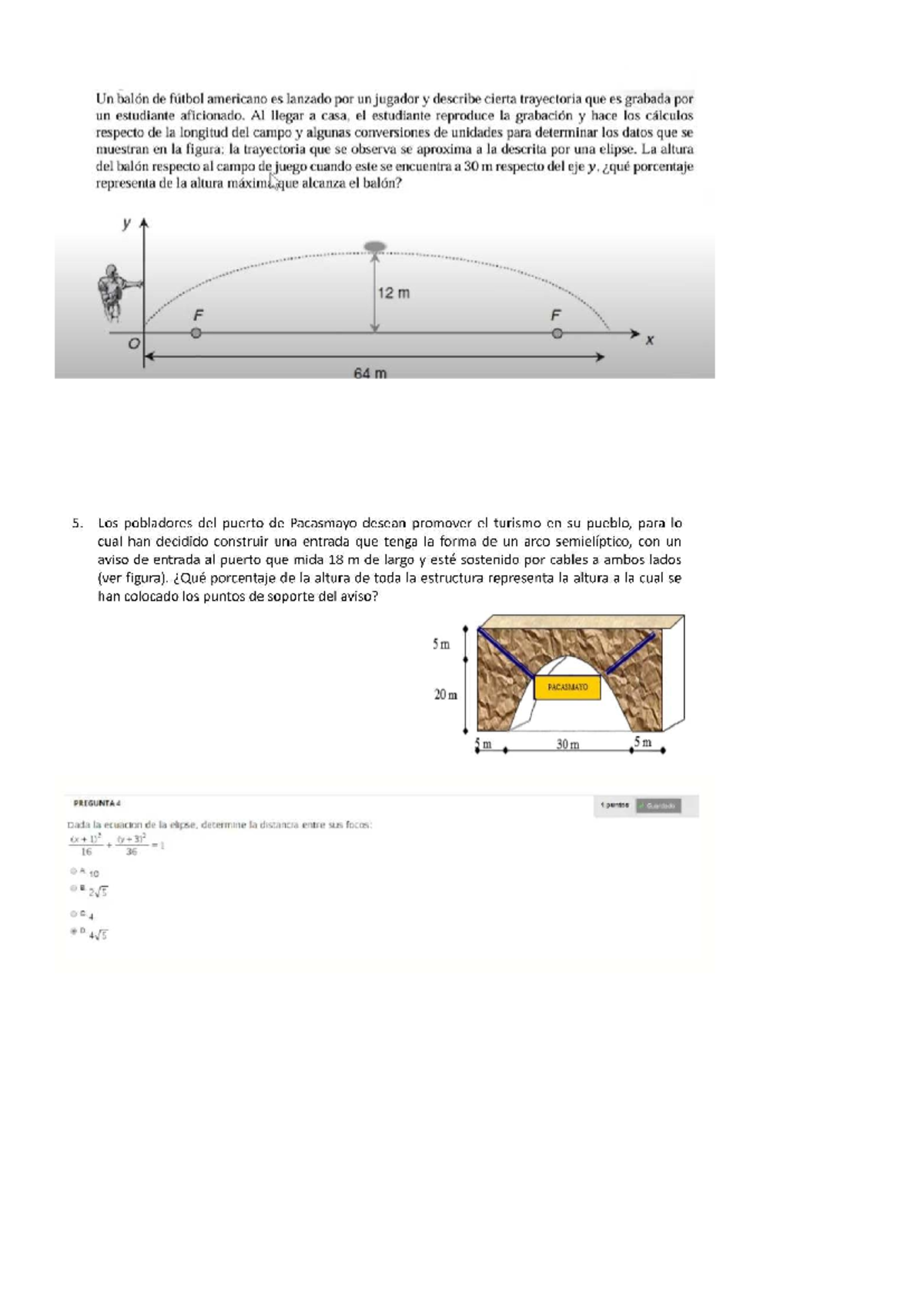 Estudio sobre la trayectoria de un balón y el arco semielíptico en PAC ...