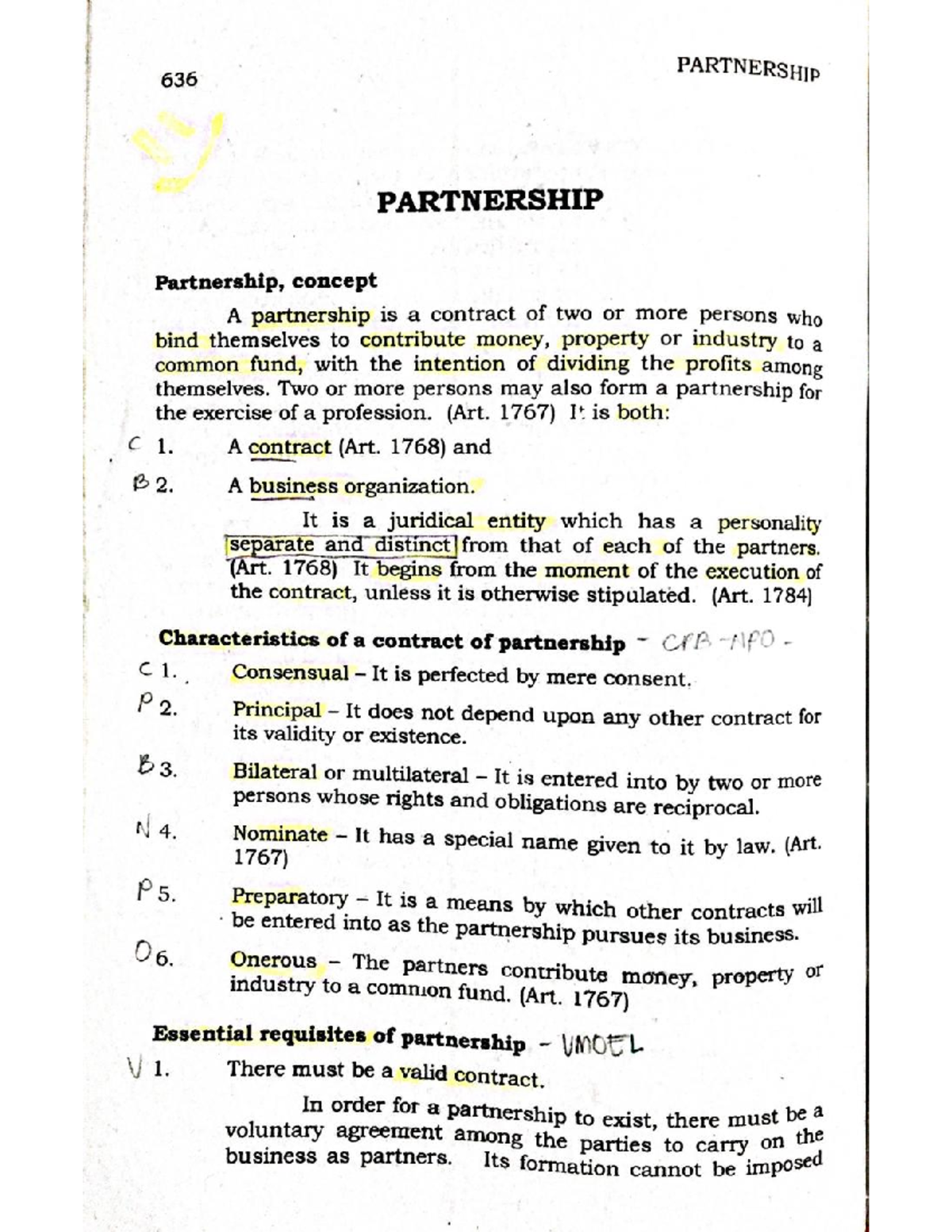 Partnership by Soriano - BS Acco - Studocu