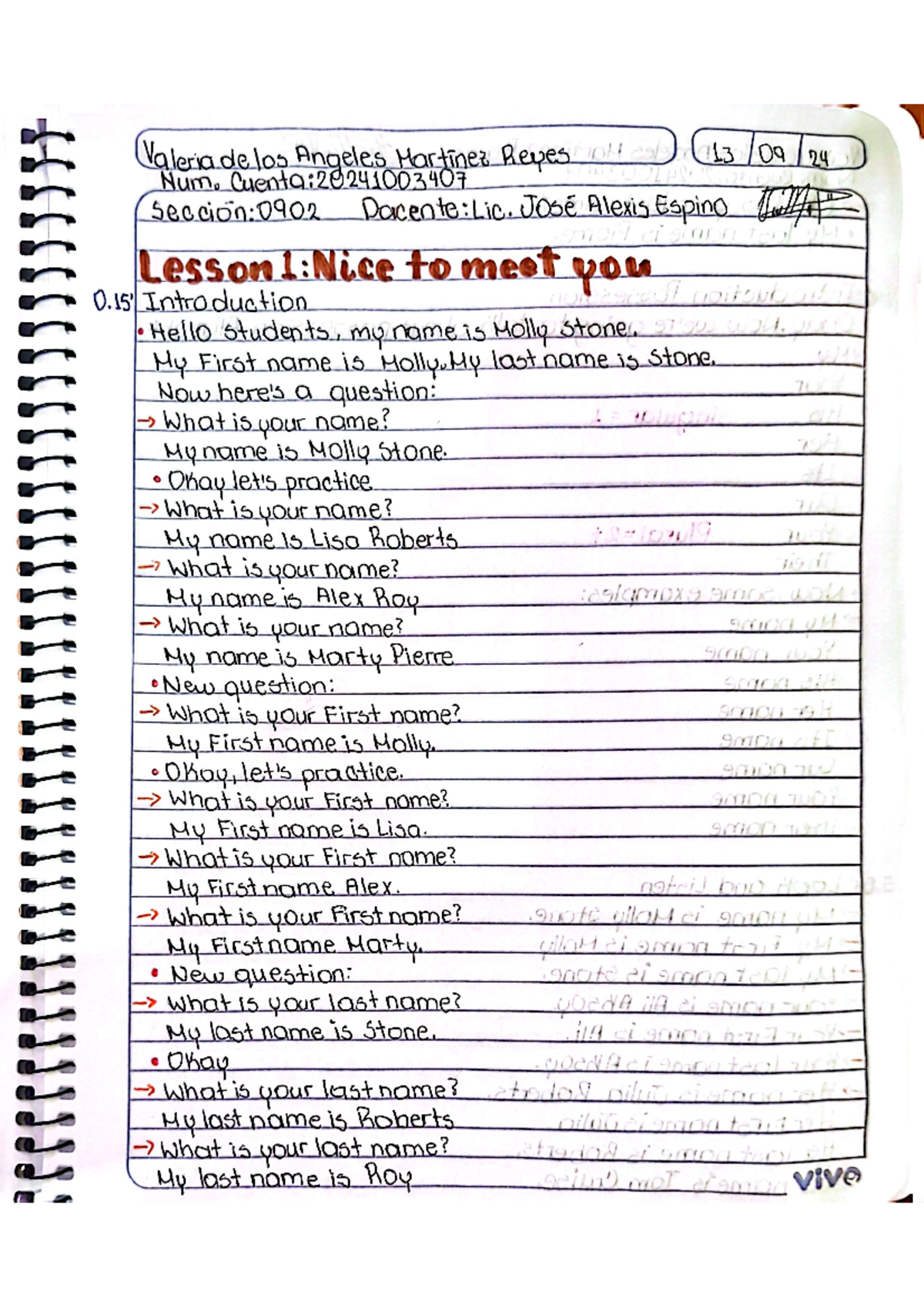 Lesson 1: Nice to Meet You - English Language Introduction (0902) - Studocu