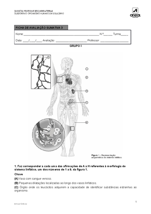 128969090 Ficha de Avaliacao CN5 celulas e classificacao pdf - 1 “O microscópio é um instrumento ...