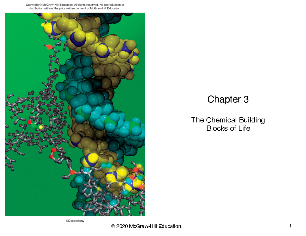BIOL141-CH3: Understanding the Chemical Building Blocks of Life - Studocu