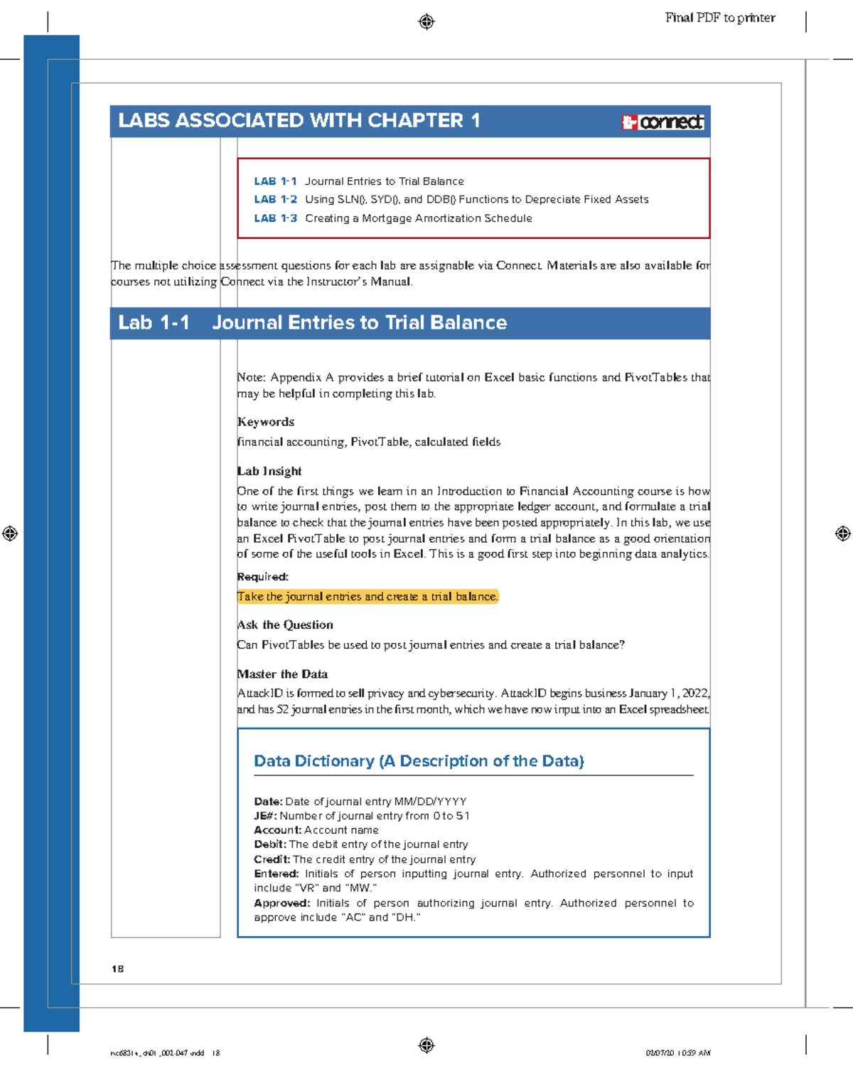 Print out 1-141-Introduction to Data Analytics for Accounting ...