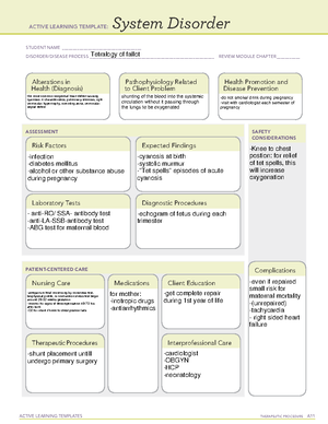 Active Learning Template system disorder intracranial pressure - ACTIVE ...