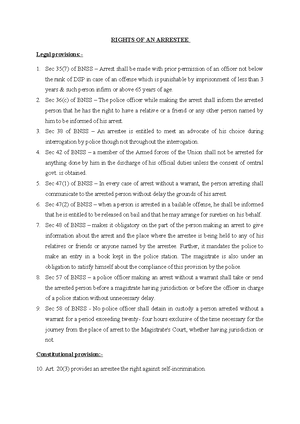 BNSS - Lecture notes - 1 THE BHARATIYA NAGARIK SURAKSHA SANHITA ...