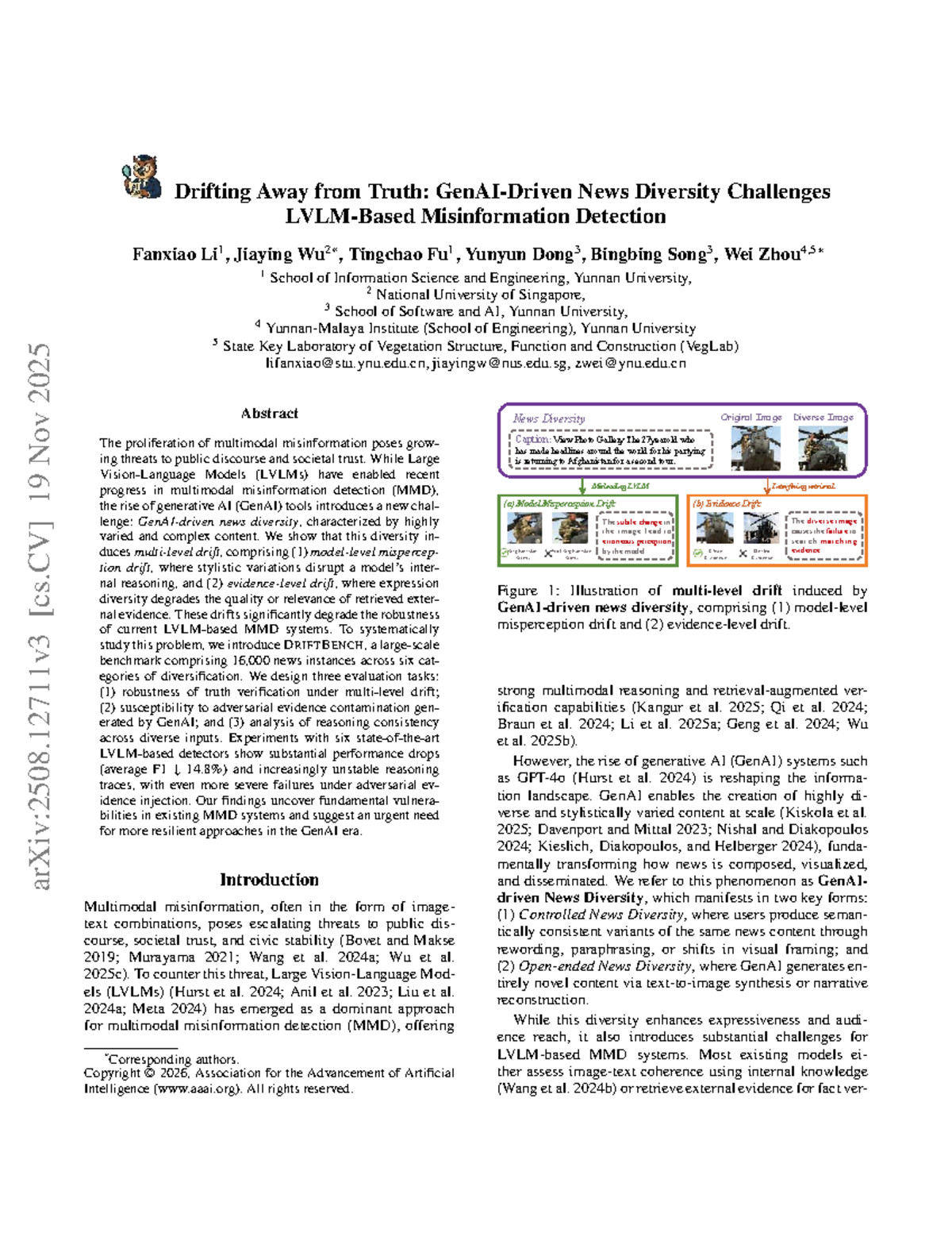 D RIFT B ENCH: Evaluating Misinformation Detection Amid News Diversity ...