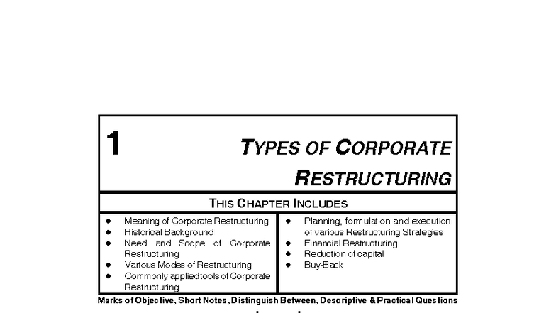 Corporate Restructuring: Types, Strategies, and Financial Implications ...