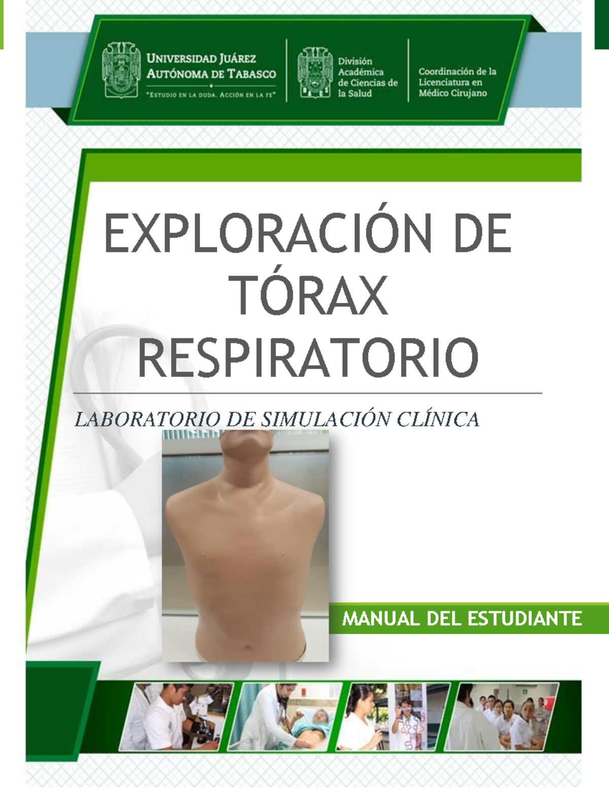 F1549 EXPLORACIÓN DEL TÓRAX RESPIRATORIO: MANUAL DEL ESTUDIANTE - Studocu