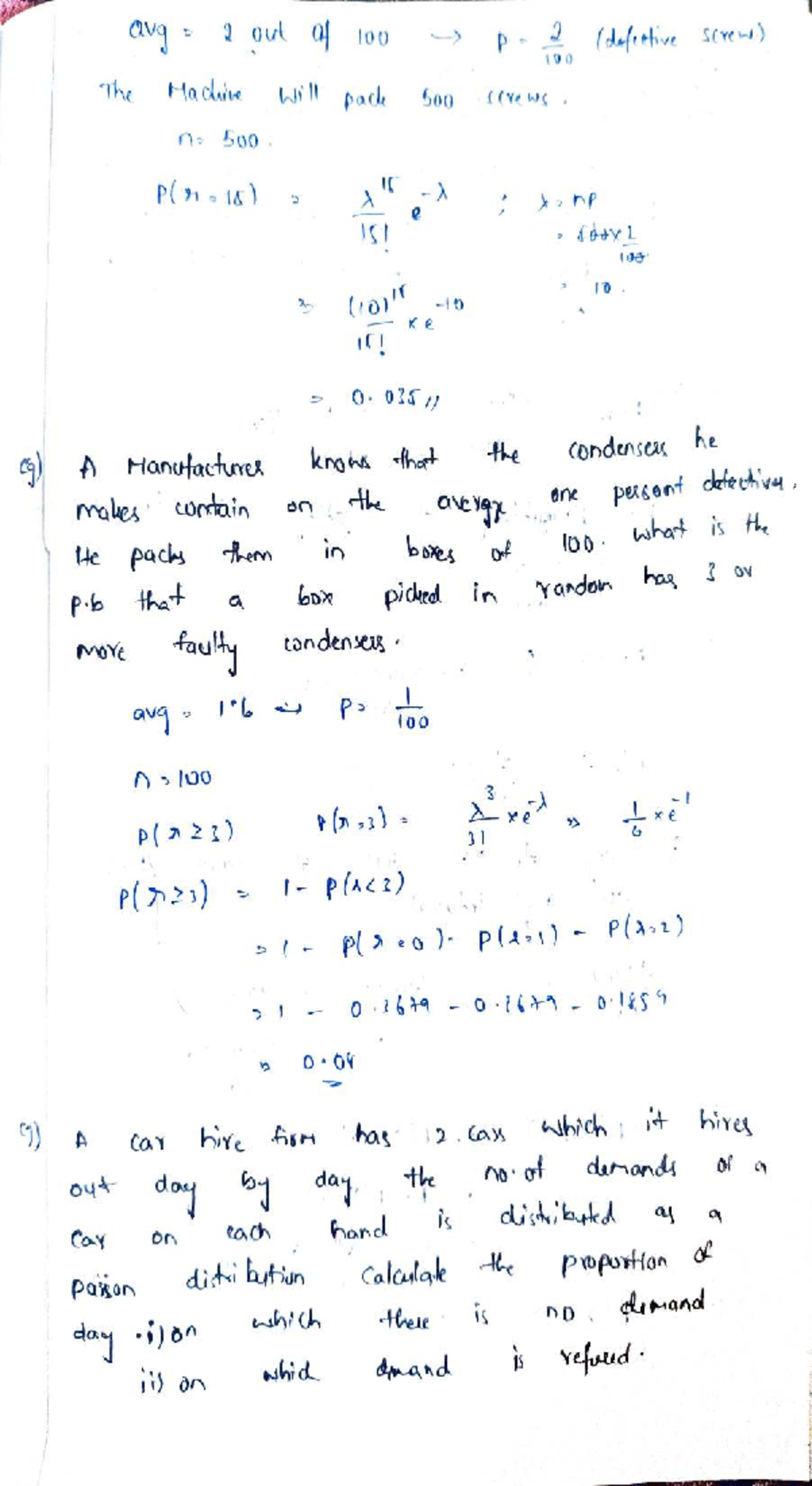 Probability 4 Comprehensive Study Notes Studocu