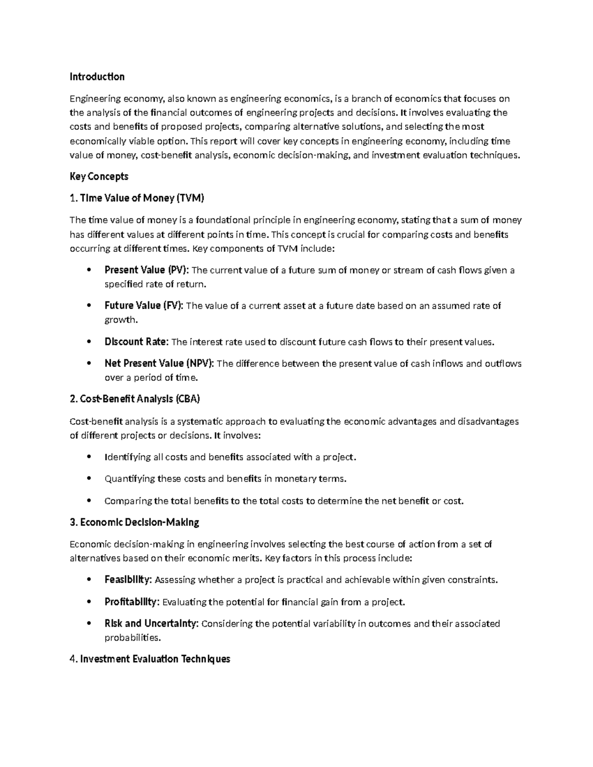 Engineering Economy (ENG 301): Principles, Applications & Case Study Analysis - Studocu