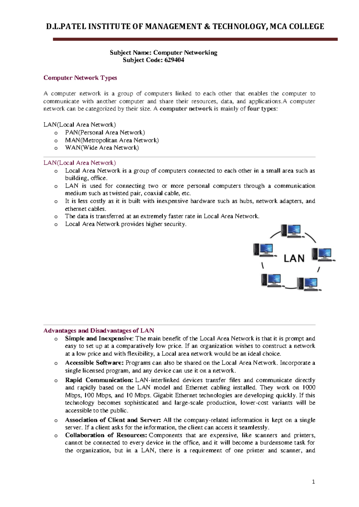 Computer Networking Overview: Types, Advantages, and Disadvantages ...