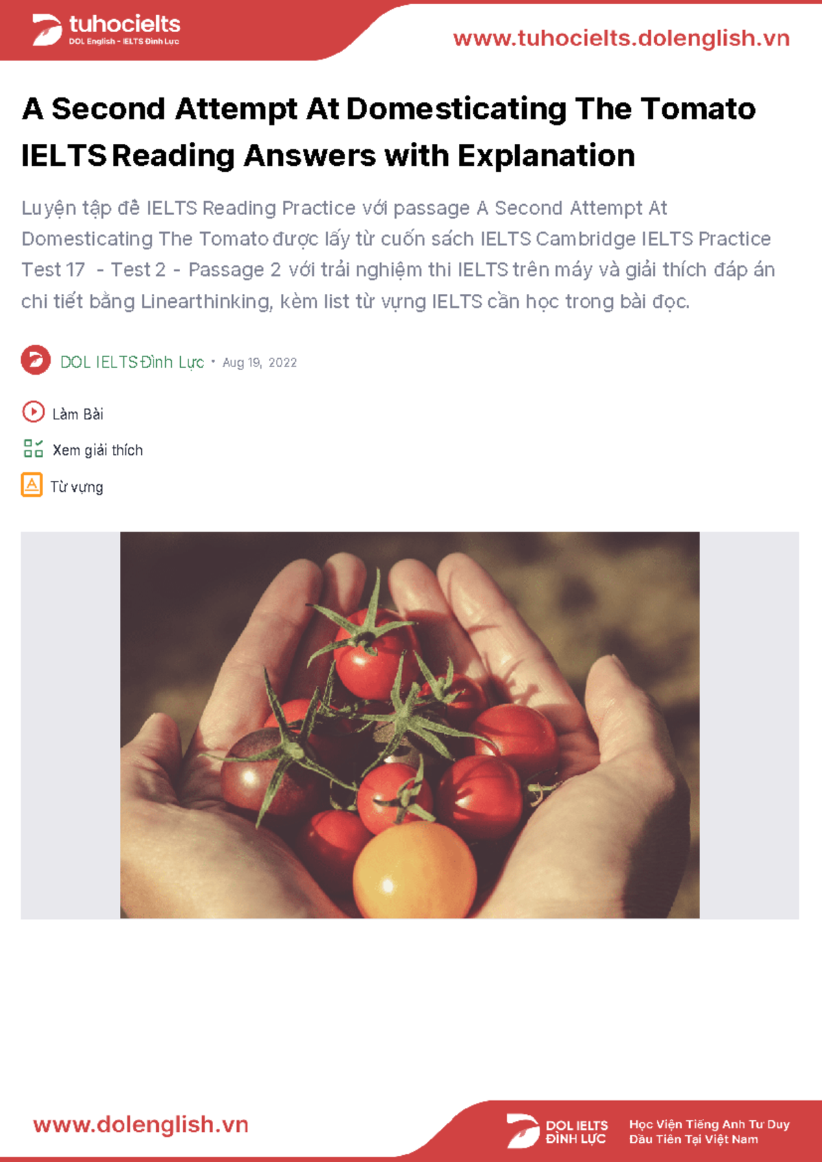 A second attempt at domesticating the tomato - - Studocu