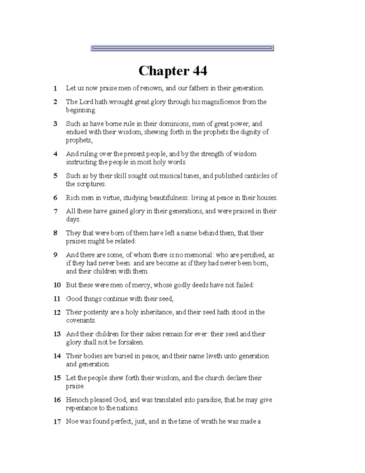 The Book of Sirach: Chapters 44-50 Summary and Analysis - Studocu