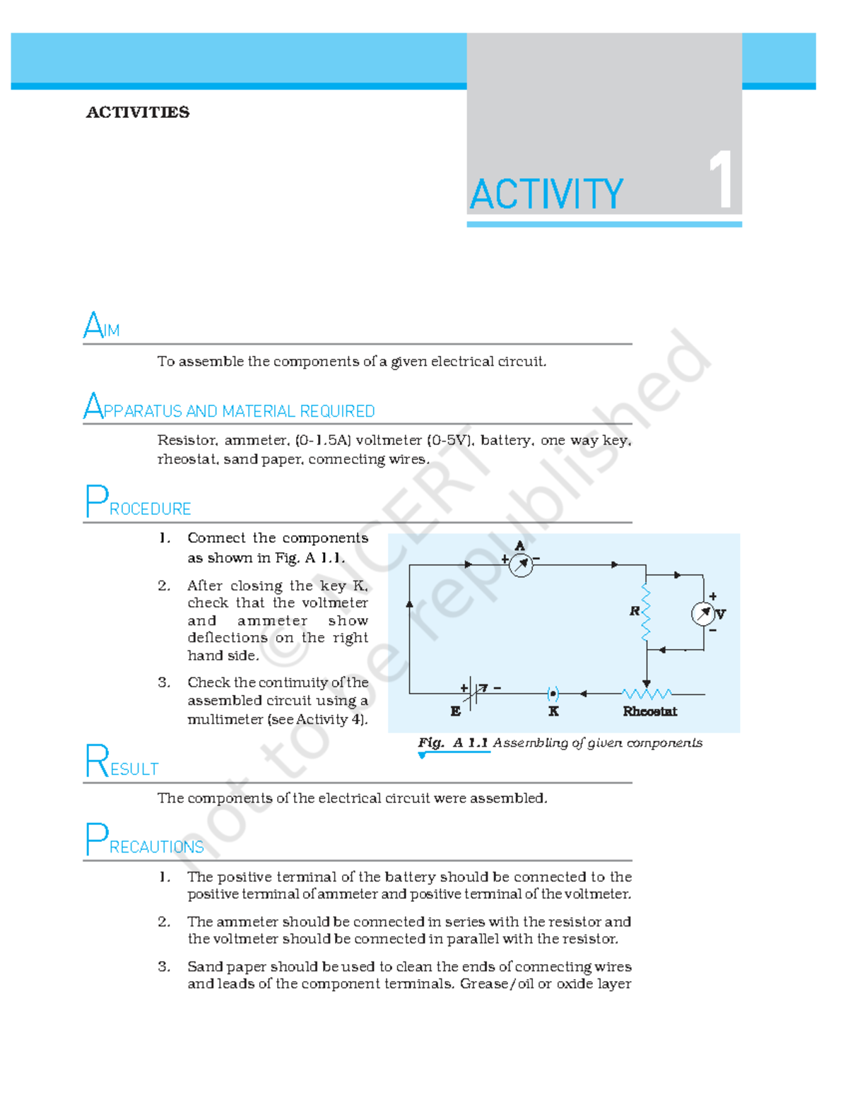 Physics Activities: Assembly and Measurement of Electrical Circuits ...