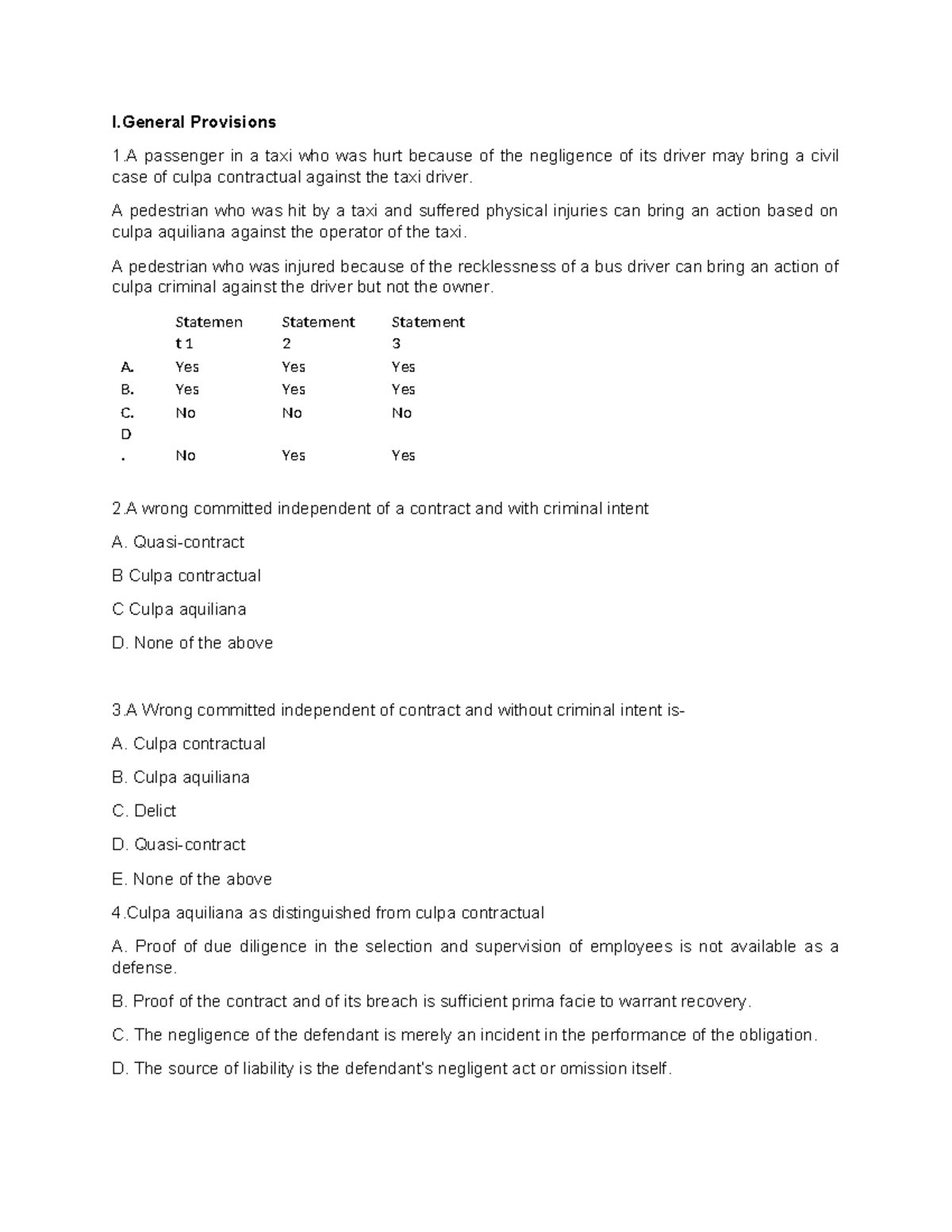 Oblicon - Obligations and Contracts: Study Guide and Review Notes - Studocu