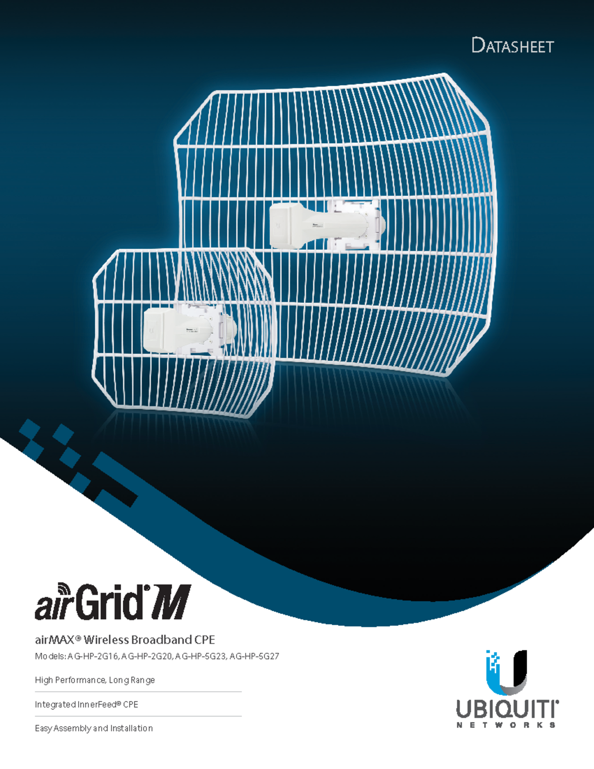 Air Grid HP - hhf - airMAX® Wireless Broadband CPE Models: AG-HP-2G16 ...