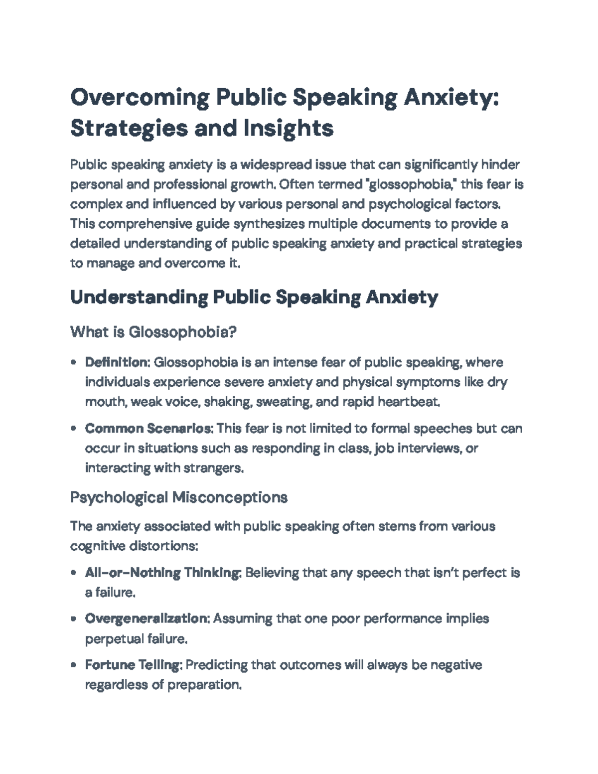 Overcoming Public Speaking Anxiety: Effective Strategies & Insights ...