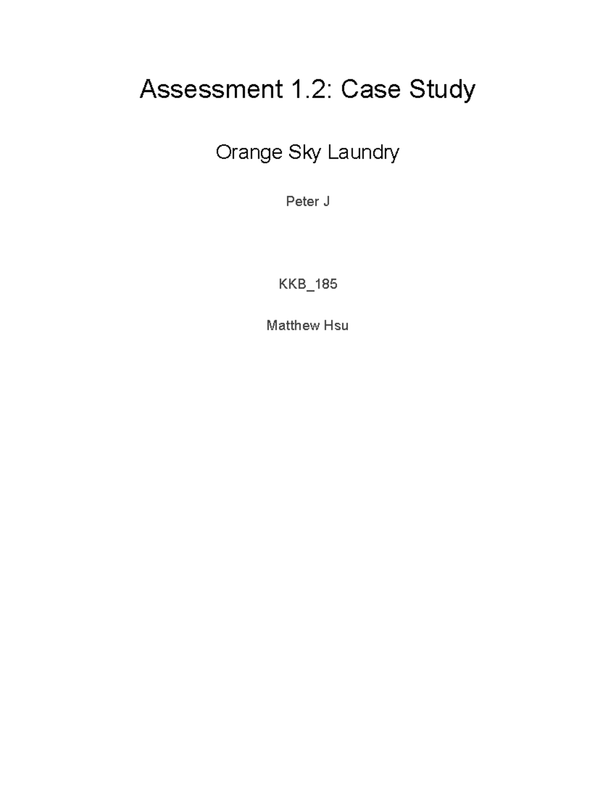 18S2 KKB185 Creative Enterprise A1 Case Study - Assessment 1: Case ...