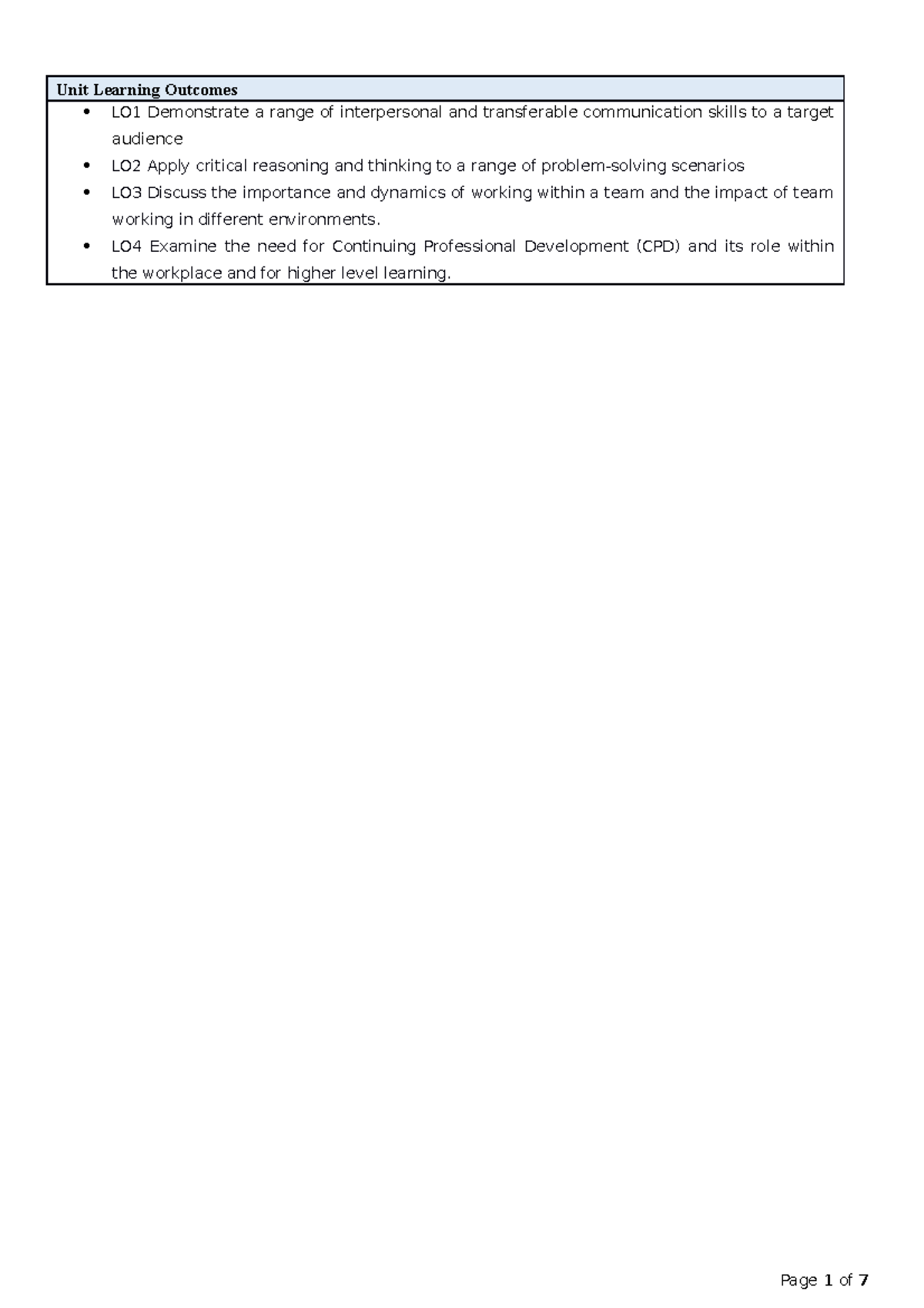 PP - Assignment Brief: Communication Skills & Team Dynamics - Studocu