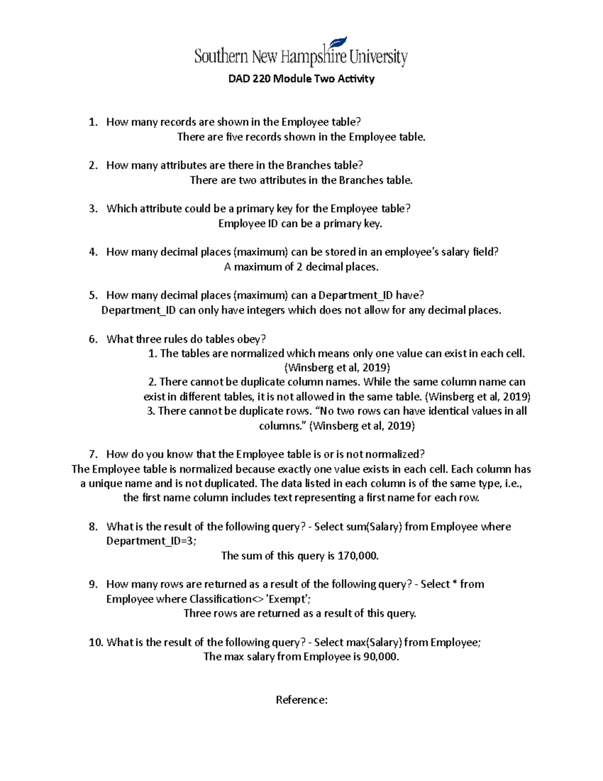 DAD 220 Module Two Activity Template Instructions and Questions - Studocu