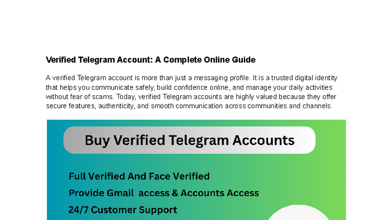 Verified Telegram Accounts: A Comprehensive Guide to Digital Safety - Studocu