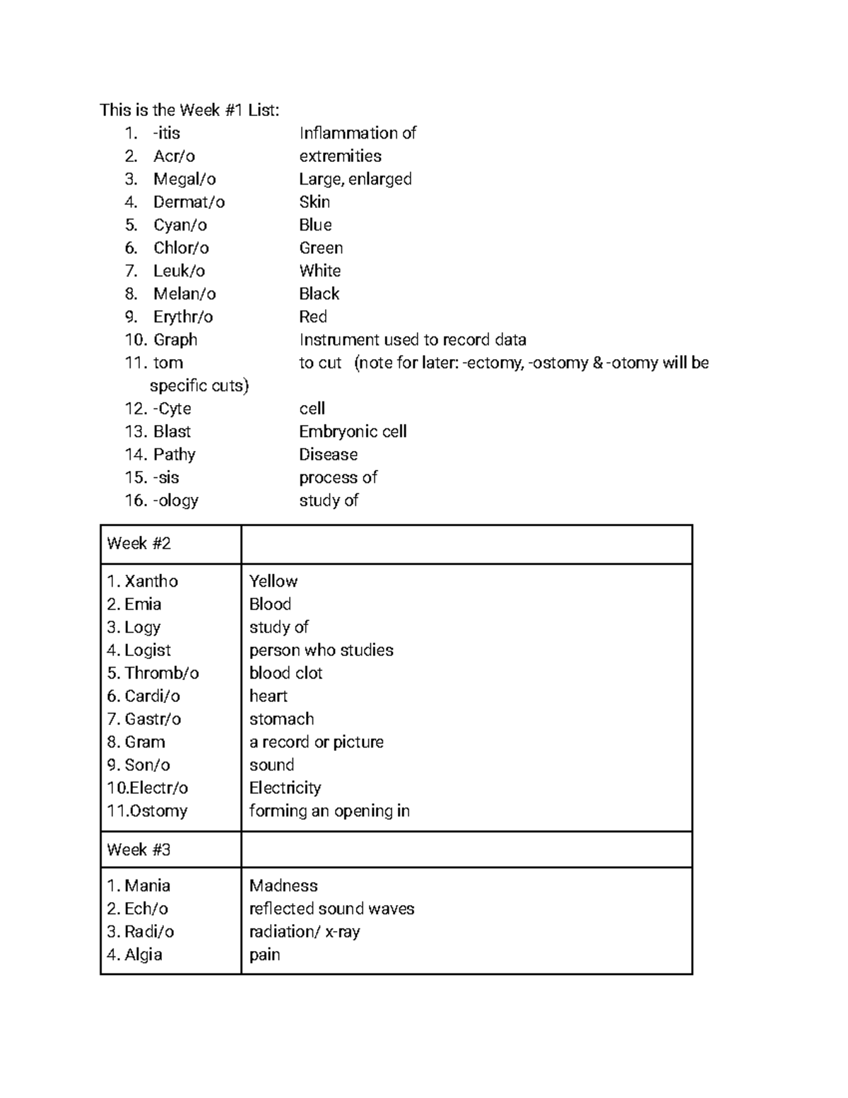 Med Terms Study Guide: Key Concepts for Success in Exams - Studocu