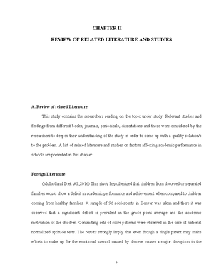 RRL Resources for Academic Research and Literature Review - Studocu