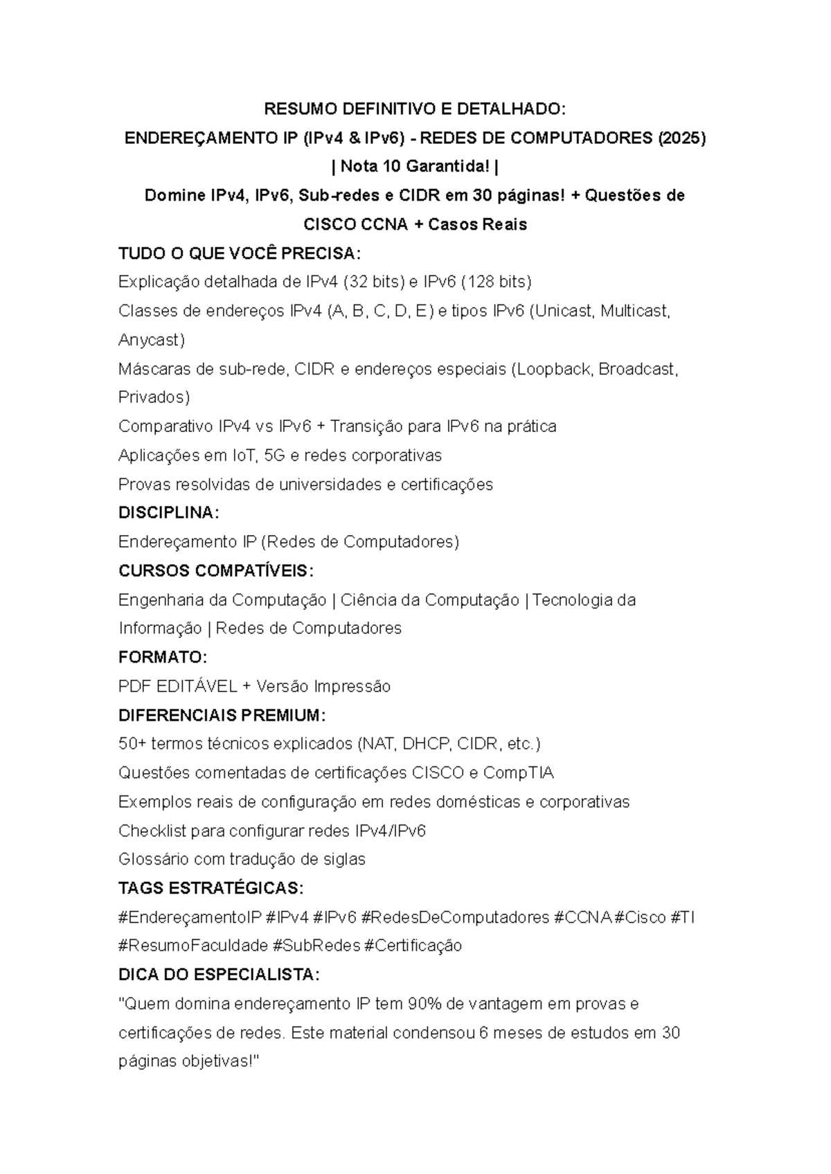 Endereçamento IP: Domine IPv4 e IPv6 para Redes de Computadores (2025 ...