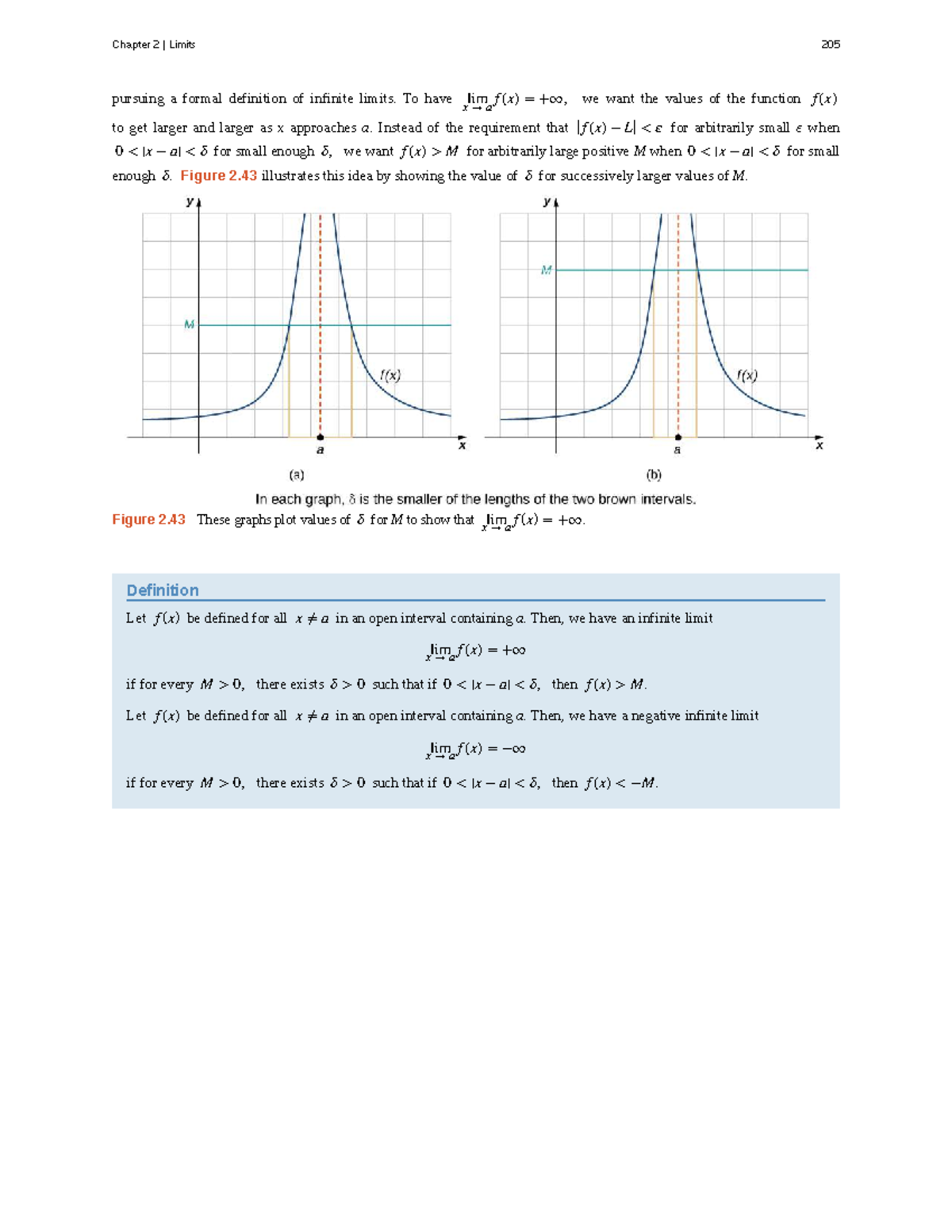 Chapter 2: Infinite Limits in Calculus 205 - Formal Definitions - Studocu