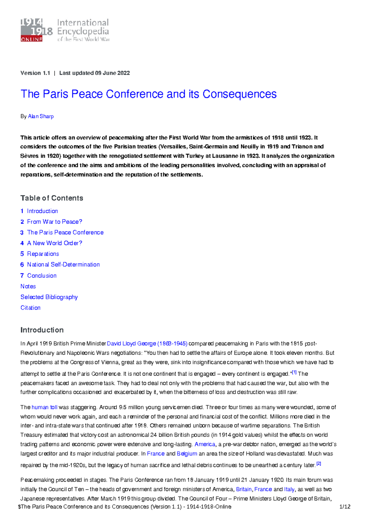 1914-1918-Online-the paris peace conference and its consequences-2022 ...