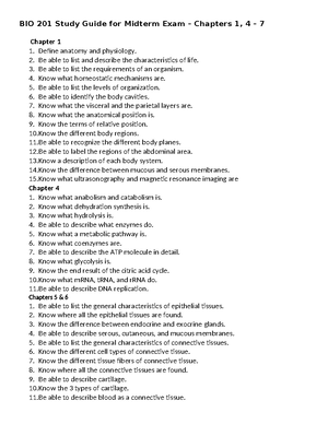 BIO 201 Study Guide FOR Skeletal System AND Joints - BIO 201 STUDY ...