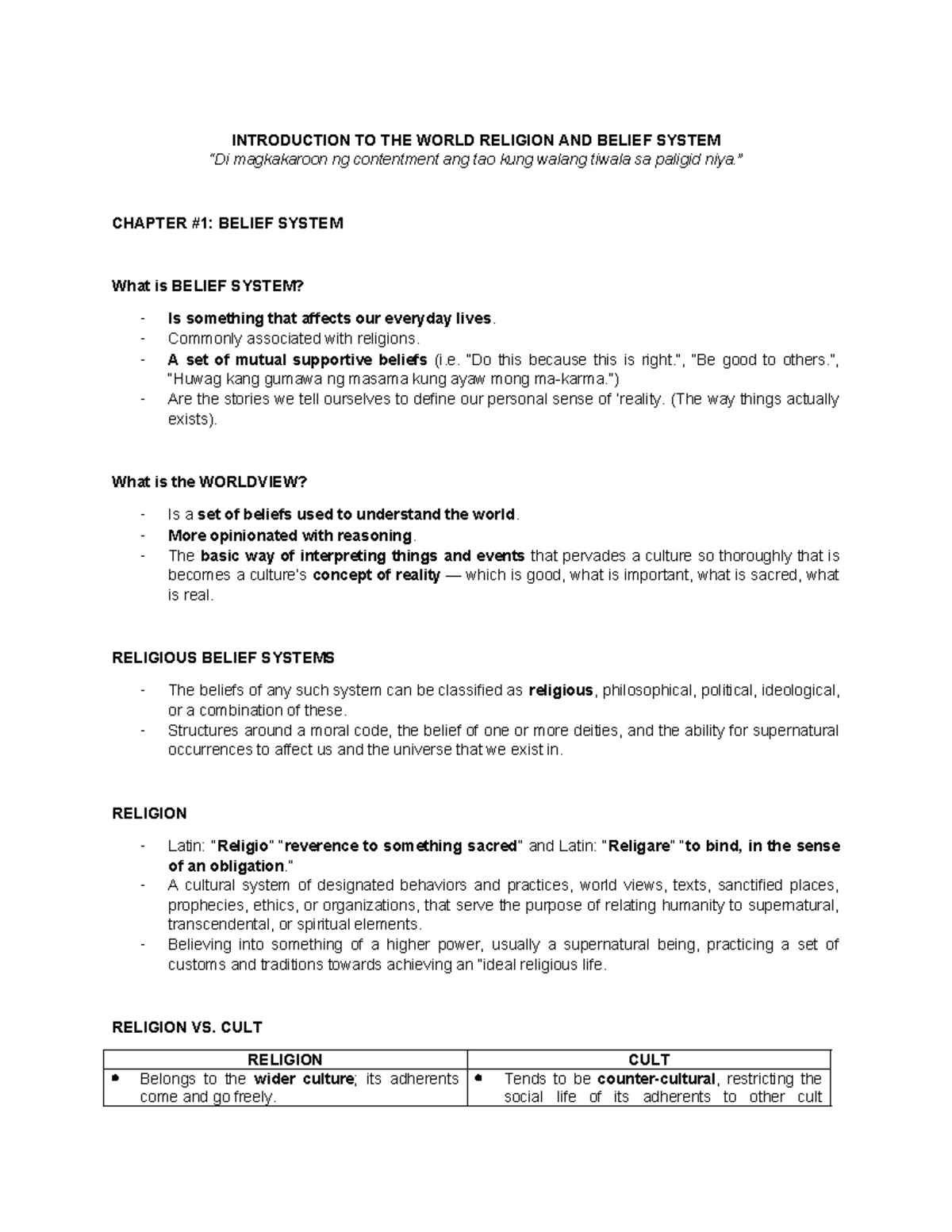 Personal Development Overview (PDEV 101) - 1st Quarter Insights - Studocu