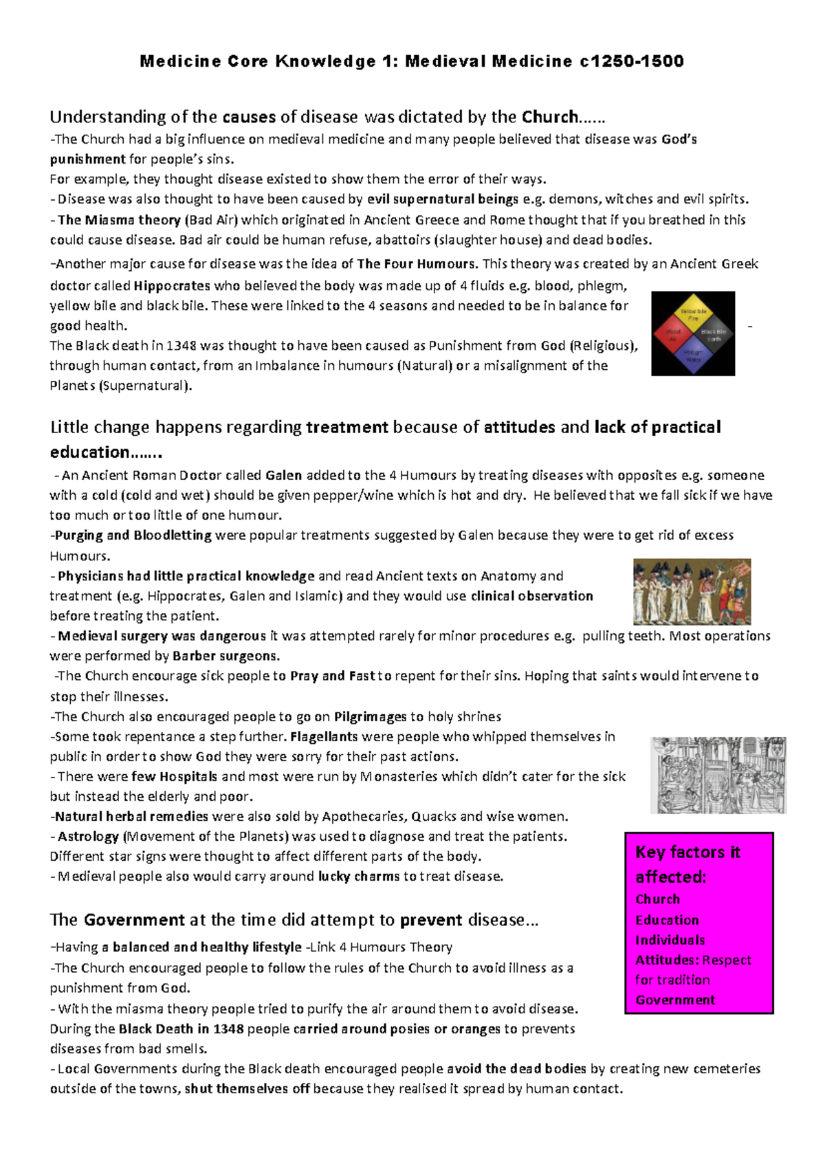 Medieval Medicine Insights: Understanding Disease Causes and Treatments ...