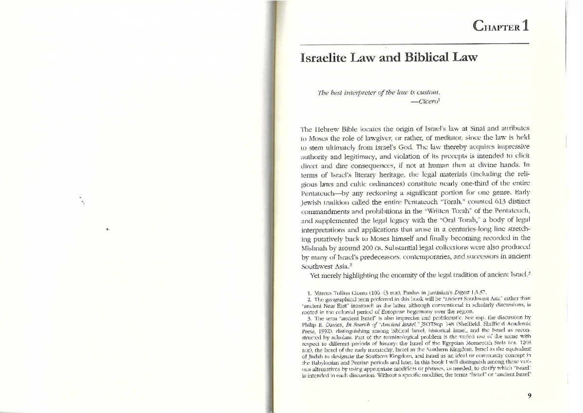 Law, Power, and Justice in Ancient Israel: An Overview of Israelite ...