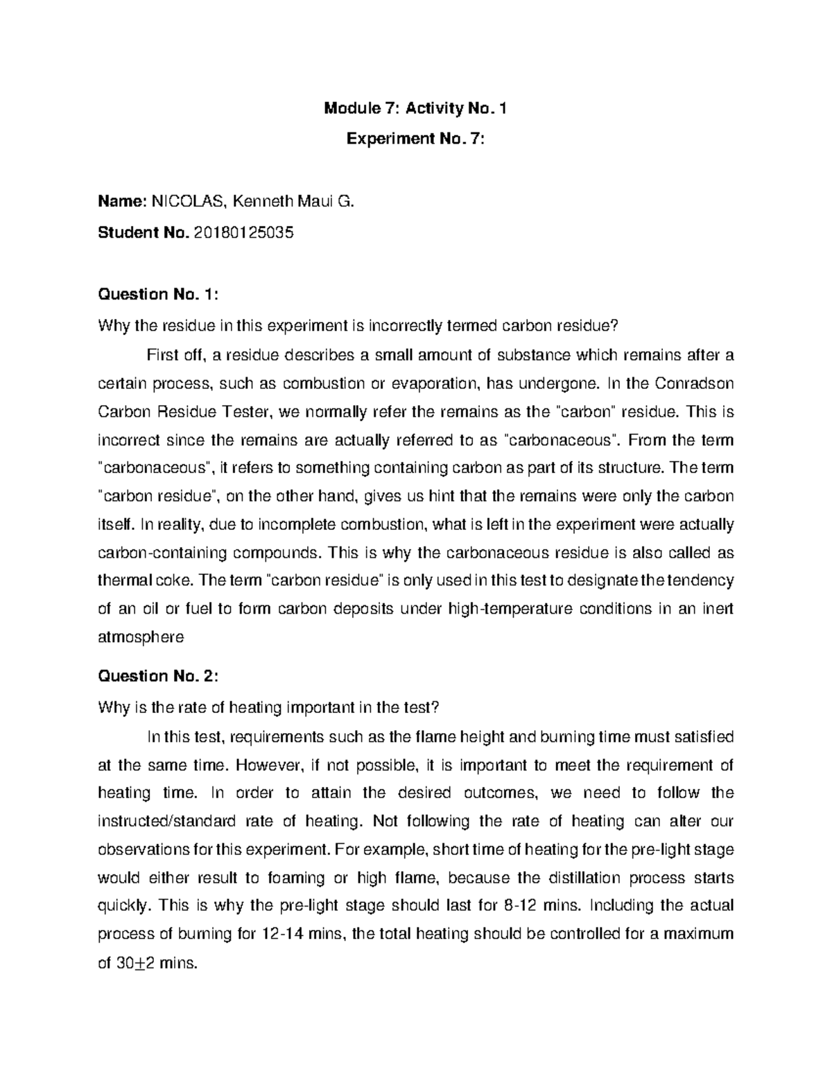 Module 7 Activity No. 1 ME Lab 1 - Module 7: Activity No. 1 Experiment ...