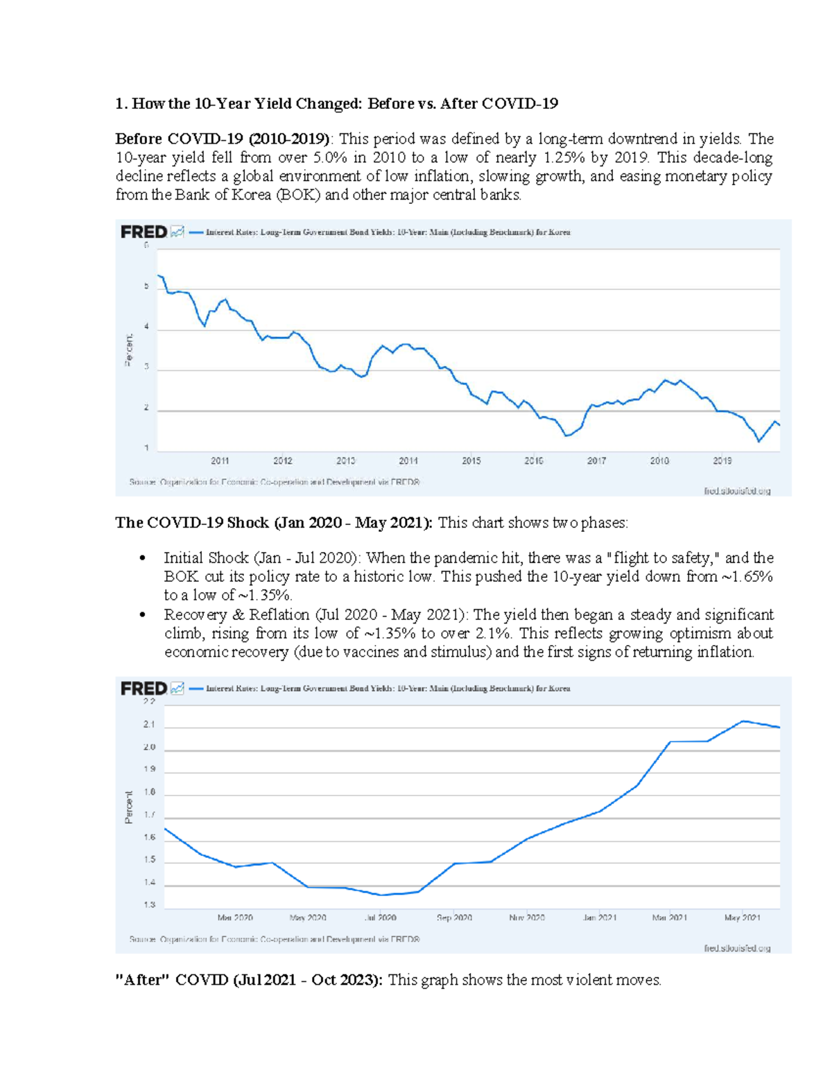 Yield Changes in South Korea: Analysis of Key Drivers (CL) - Studocu