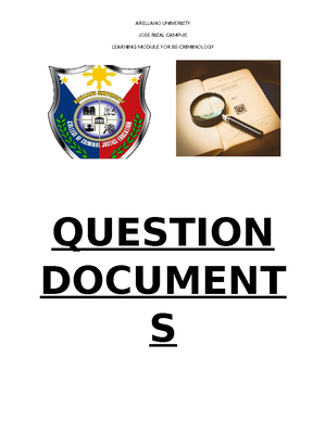 Sos Lit Prelim Exam BSEd Eng 2A - EMA EMITS COLLEGE PHILIPINES M. Del Pilar St., Pinamalayan ...