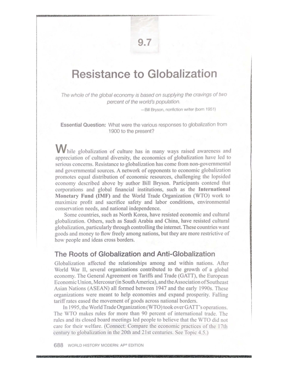 Resistance to Globalization: Analyzing Key Issues and Historical ...