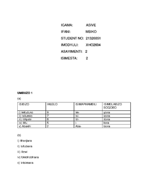 [Solved] Drama ihluke njani kwi noveli ngokokubhalwa - Applied African Languages Grammar For ...