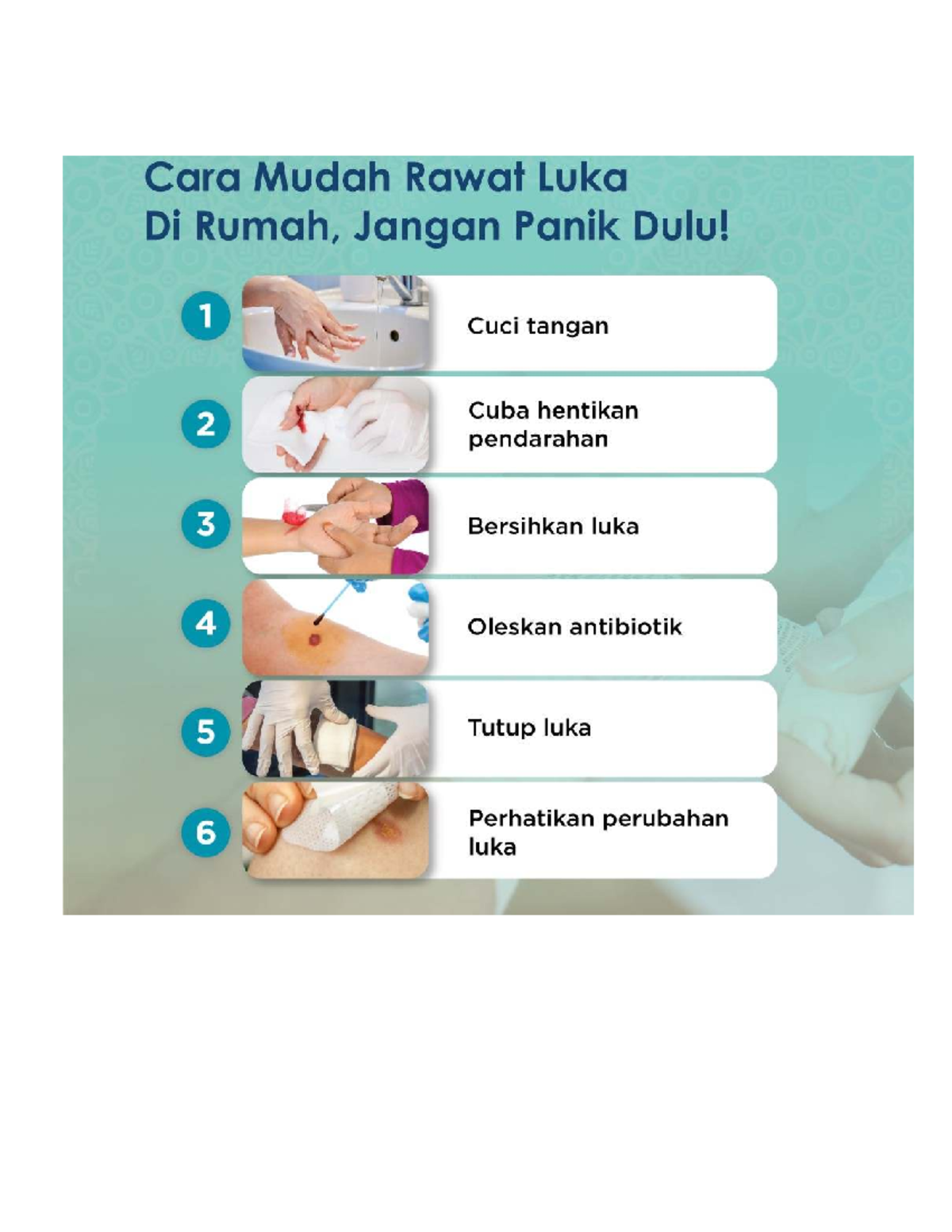 Nota dan cara rawat luka - KV Asas Jahitan - Studocu