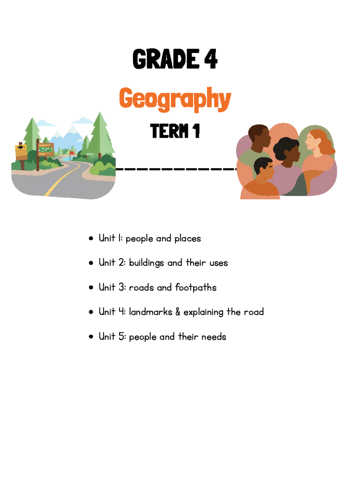 GRADE 4 GEOGRAPHY TERM 1: People, Places, and Landmarks - Studocu