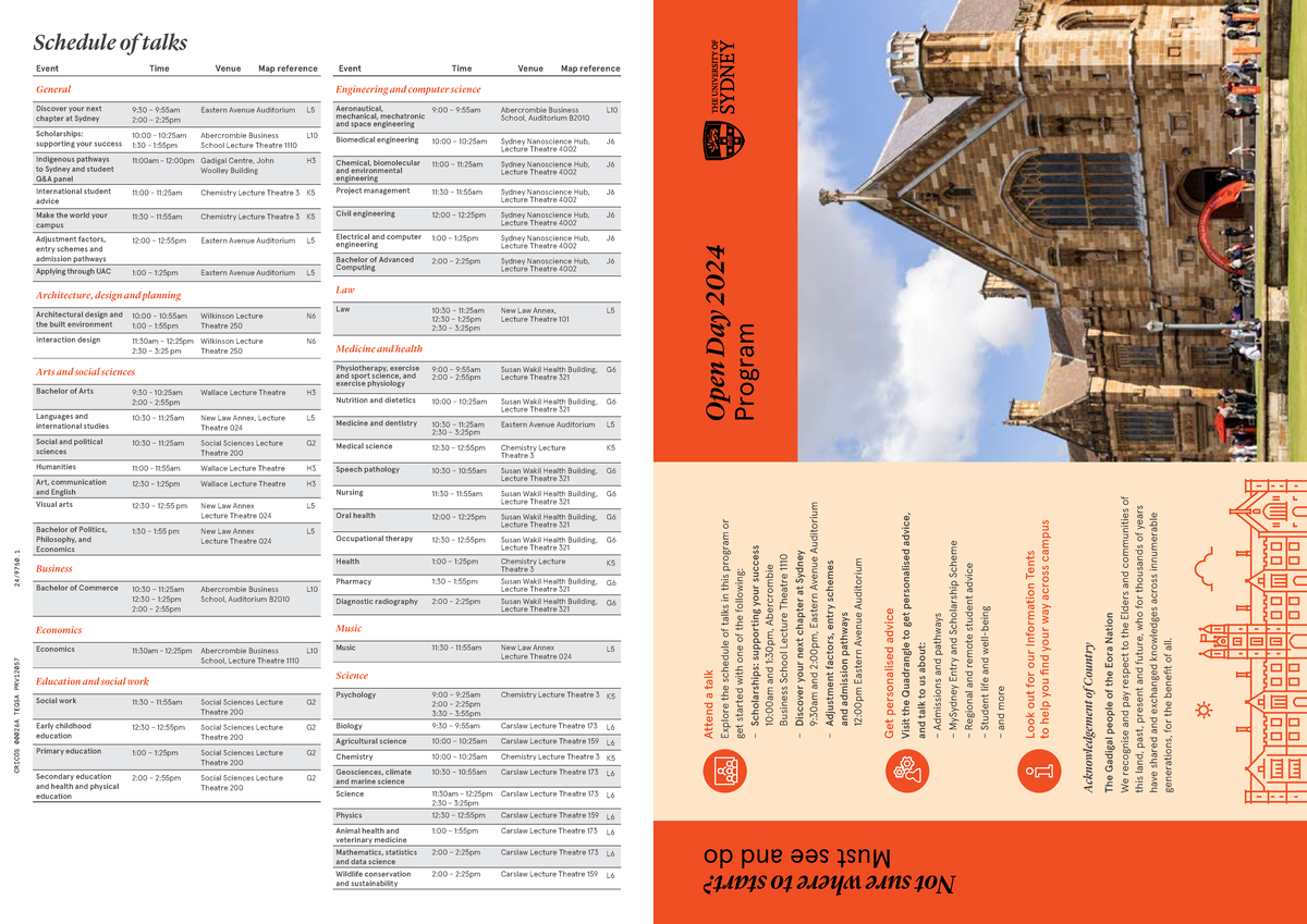 Open-day-timetable - ihsihso - Open Day 2024 Program 24/9750. CRICOS ...