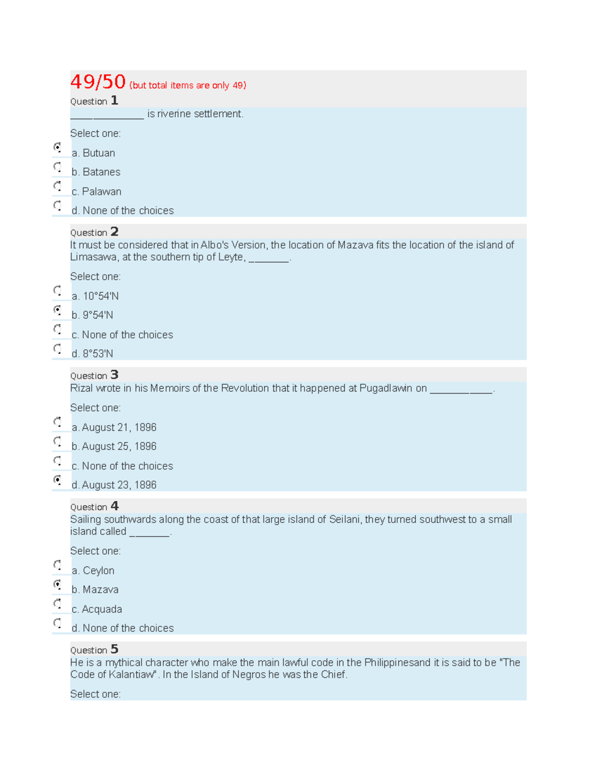 RPH Midterm Exam 49/50 Review - Key Questions & Answers - Studocu