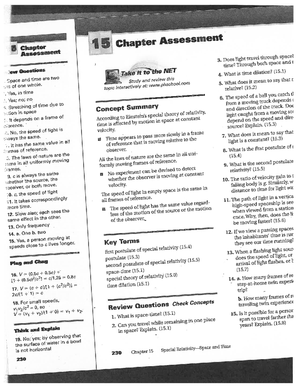 Hewitt Conceptual Physics CH 15-16 Assessment Answers and Review - Studocu