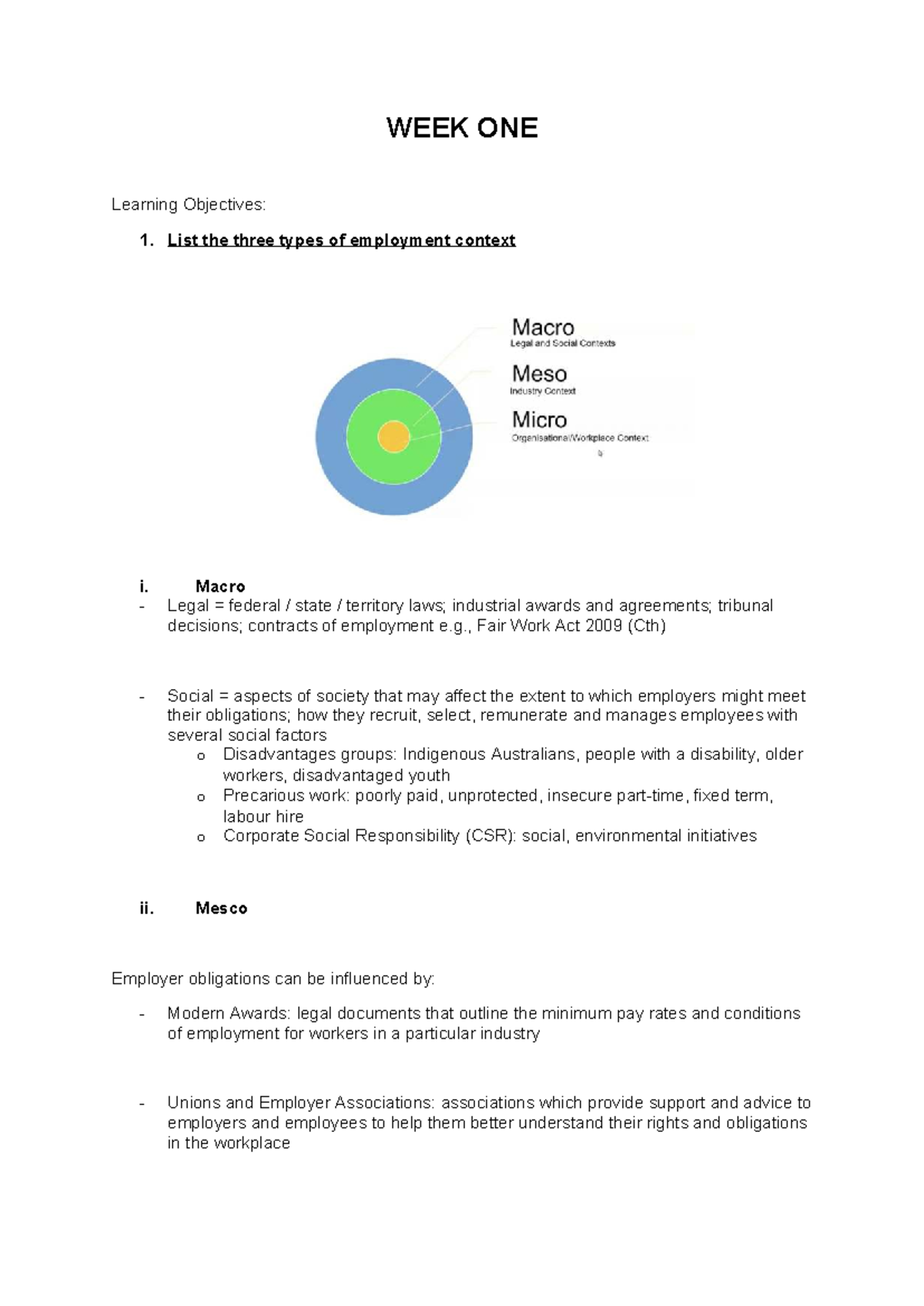 MGB132 LCS: Employment Contexts and Regulations Overview - Studocu